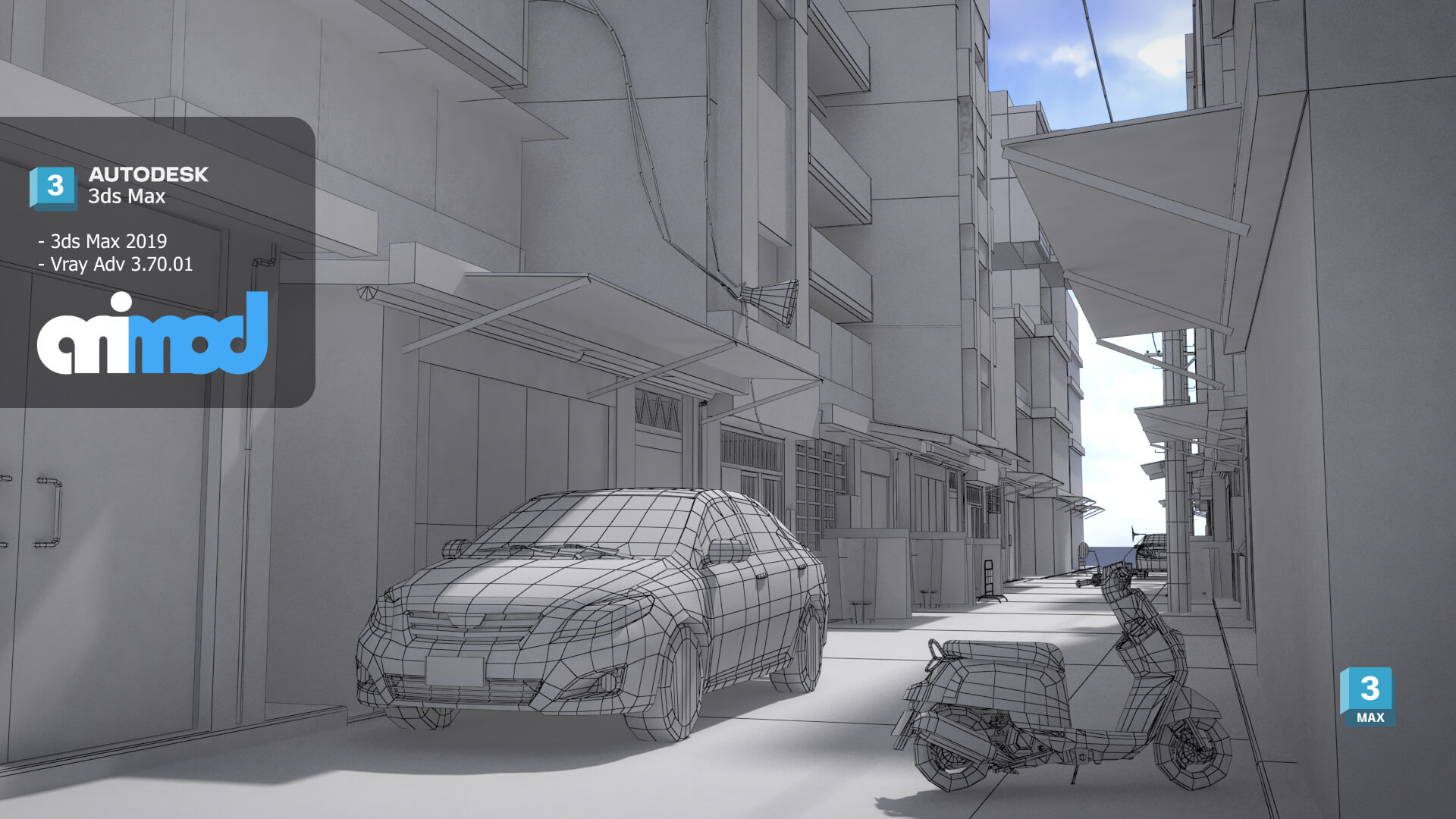 Tw Street Alley - 3D Model by animod