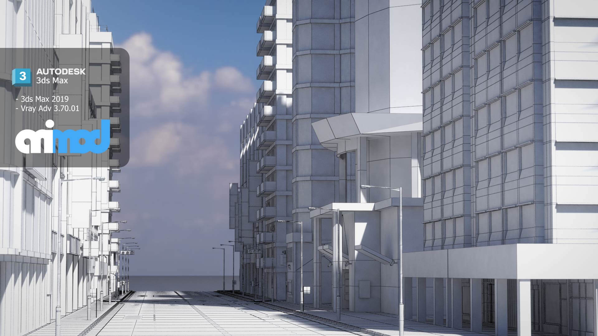 Tw Street Building Lobby - 3D Model by animod