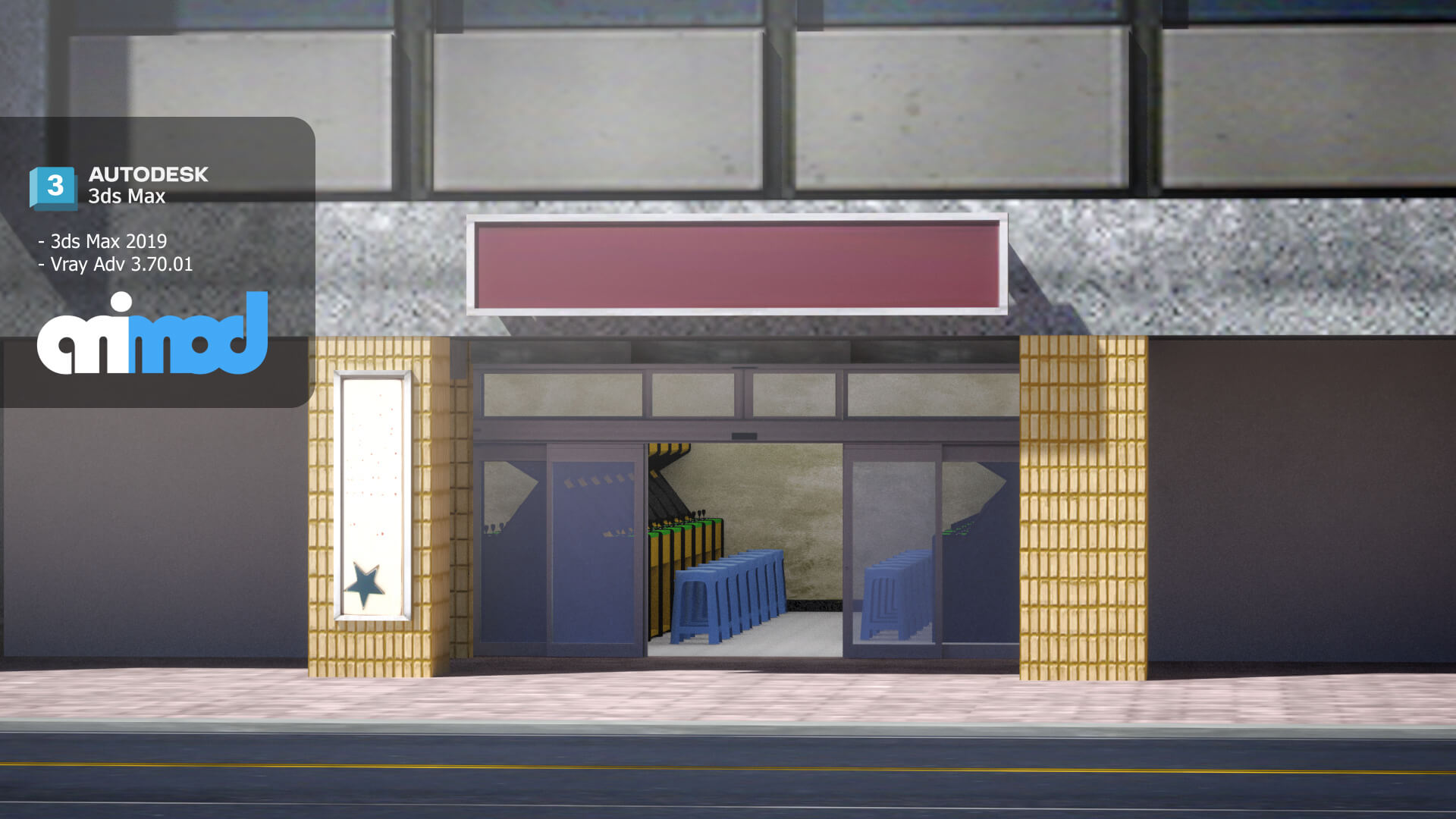 Tw Street Gamestore - 3D Model by animod