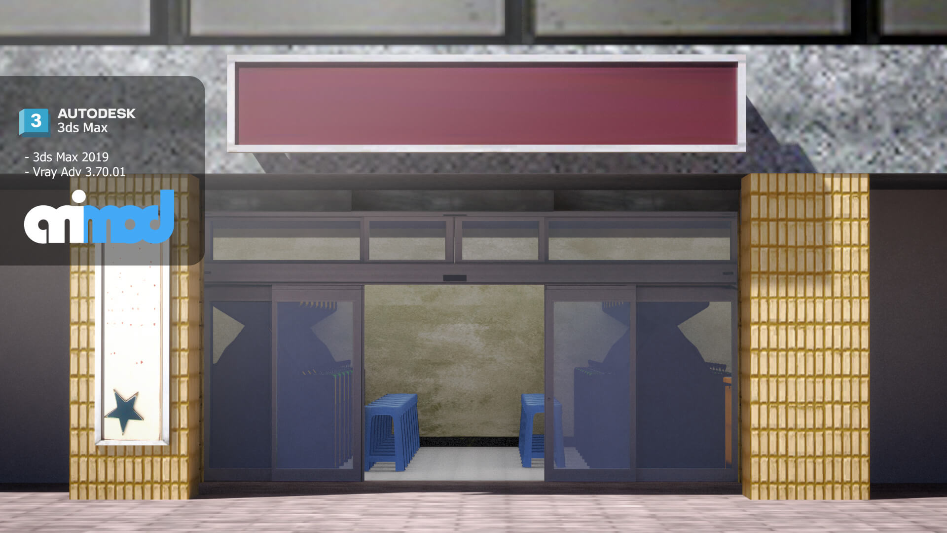 Tw Street Gamestore - 3D Model by animod