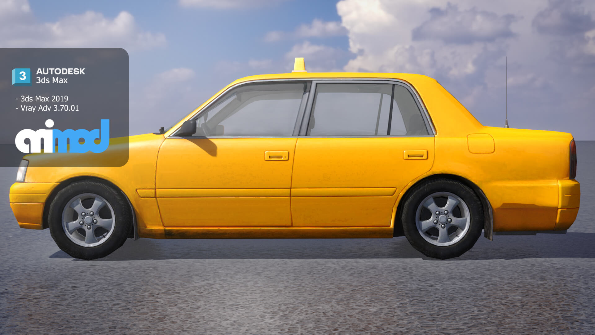Taiwan Taxi 001 - 3D Model by animod