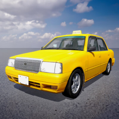 Taiwan Taxi 001 - 3D Model by animod