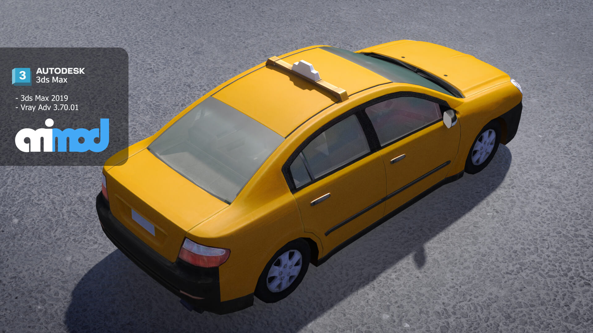 Taiwan Taxi 002 - 3D Model by animod