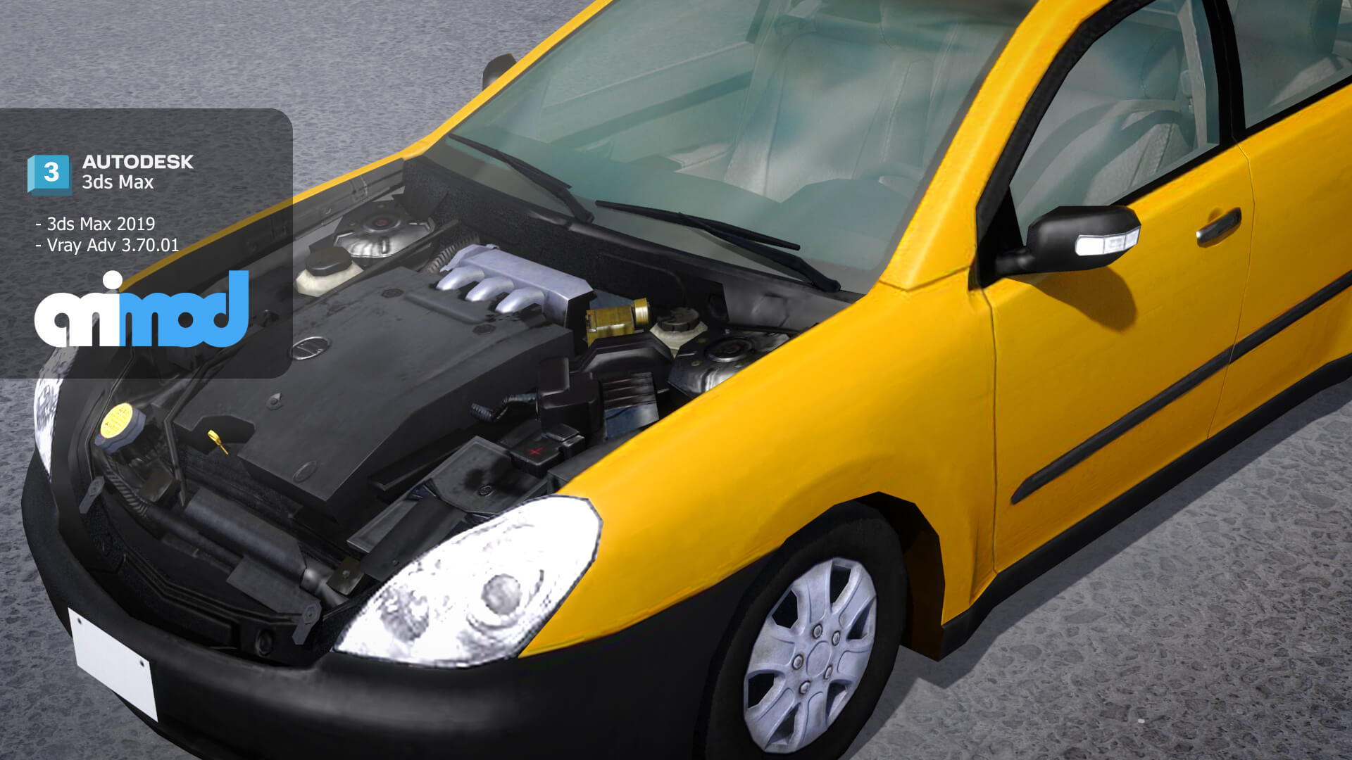 Taiwan Taxi 002 - 3D Model by animod