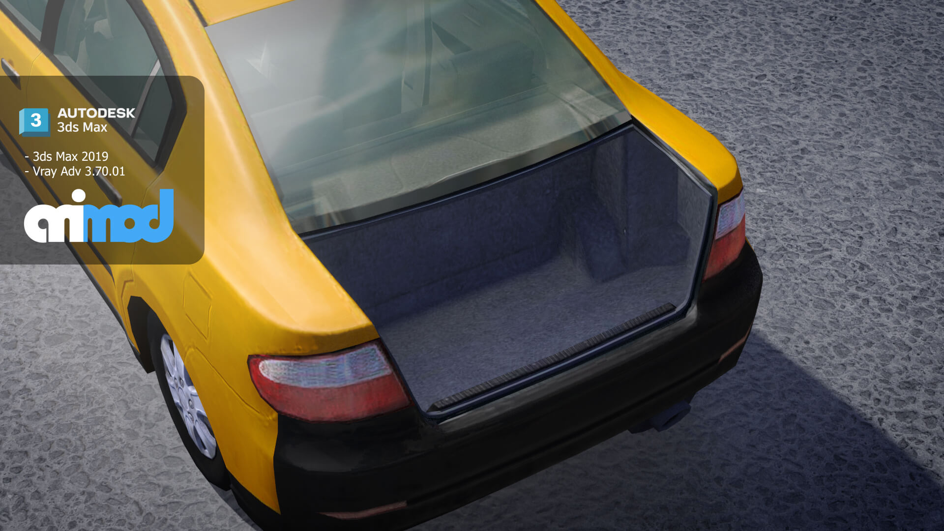 Taiwan Taxi 002 - 3D Model by animod