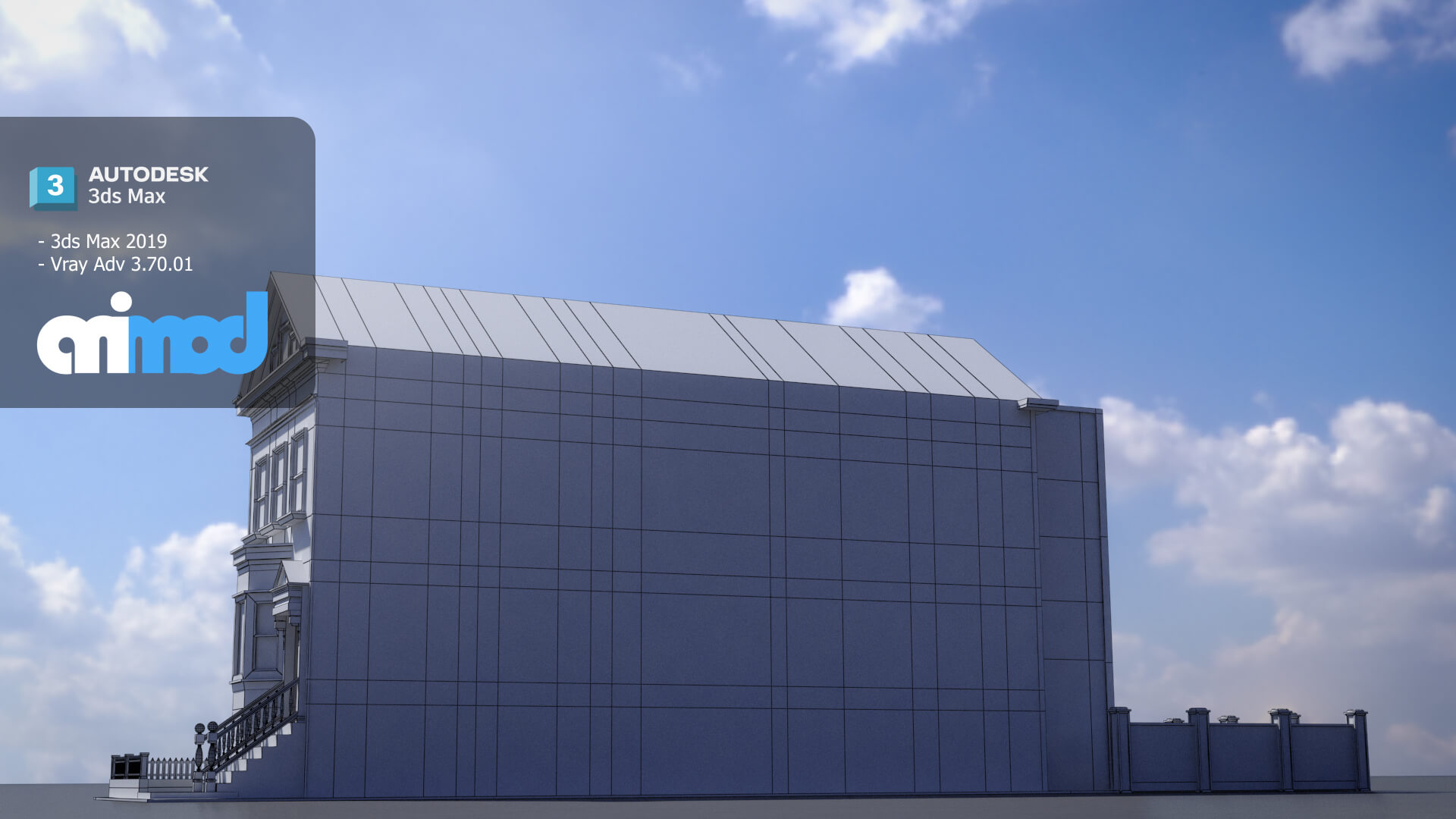 US Apartment Building 1005 - 3D Model by animod