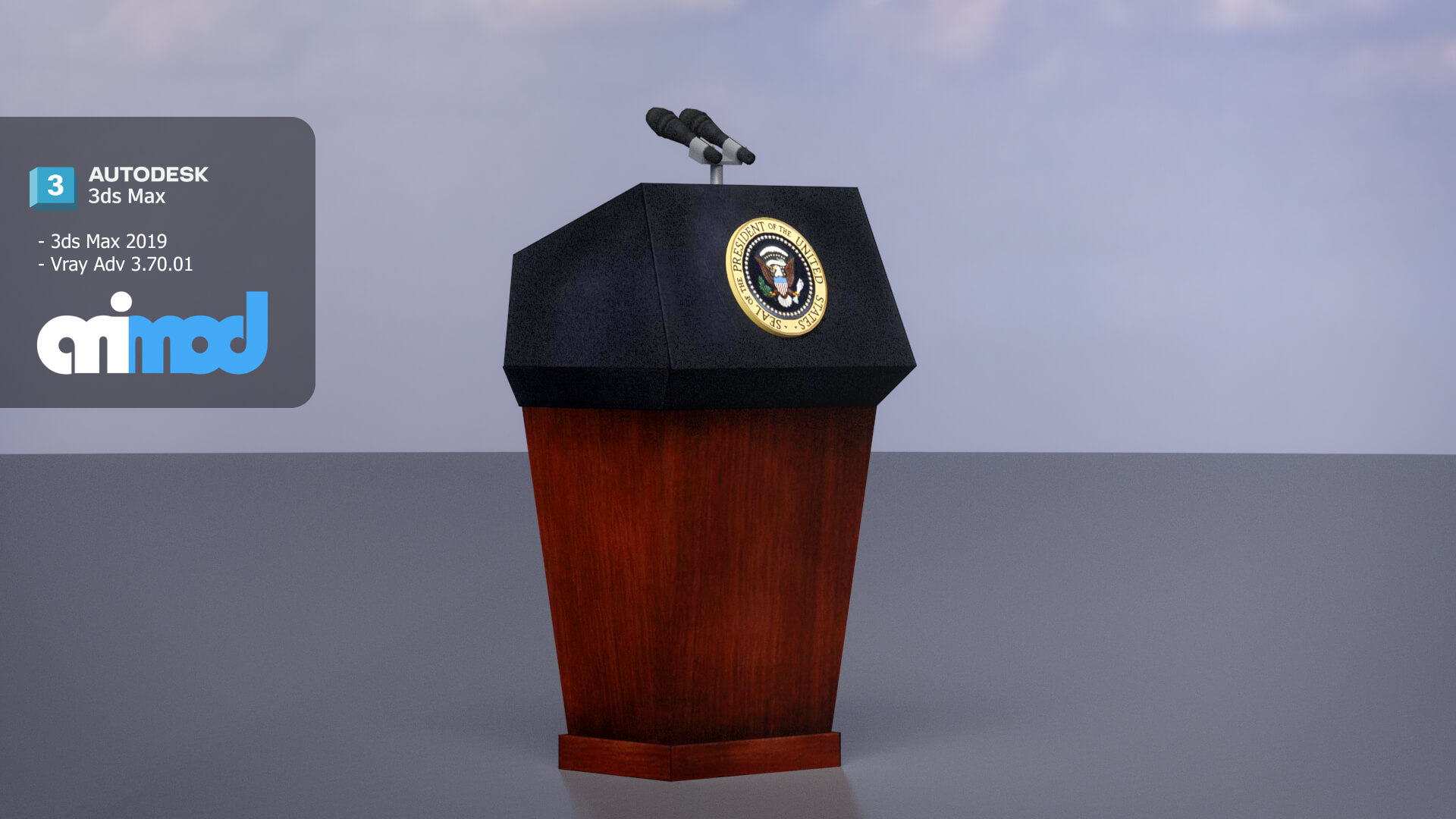 US White House Podium - 3D Model by animod
