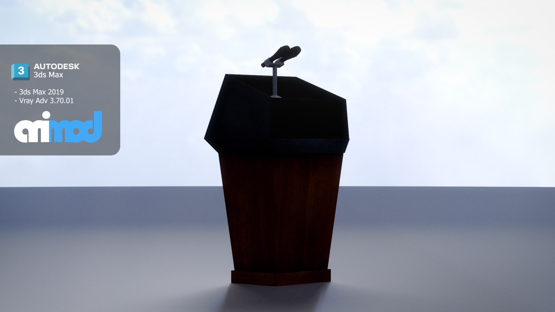 US White House Podium - 3D Model by animod