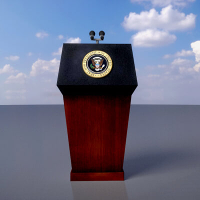 US White House Podium - 3D Model by animod