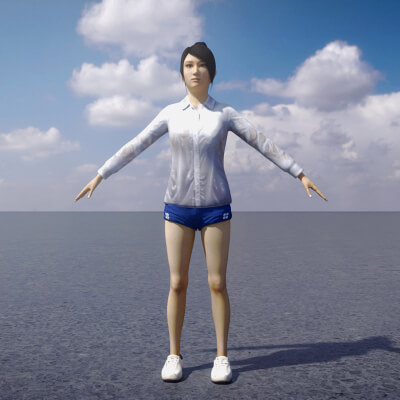 Wet Clothing Women - 3D Model by animod