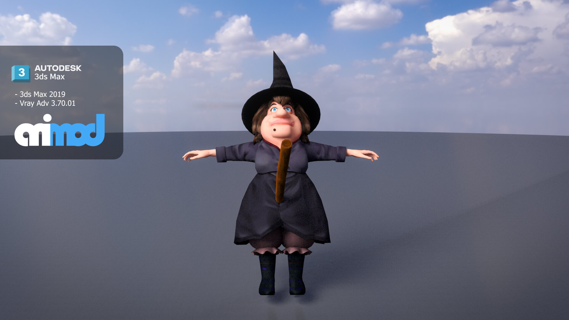 Witch Character - 3D Model by animod