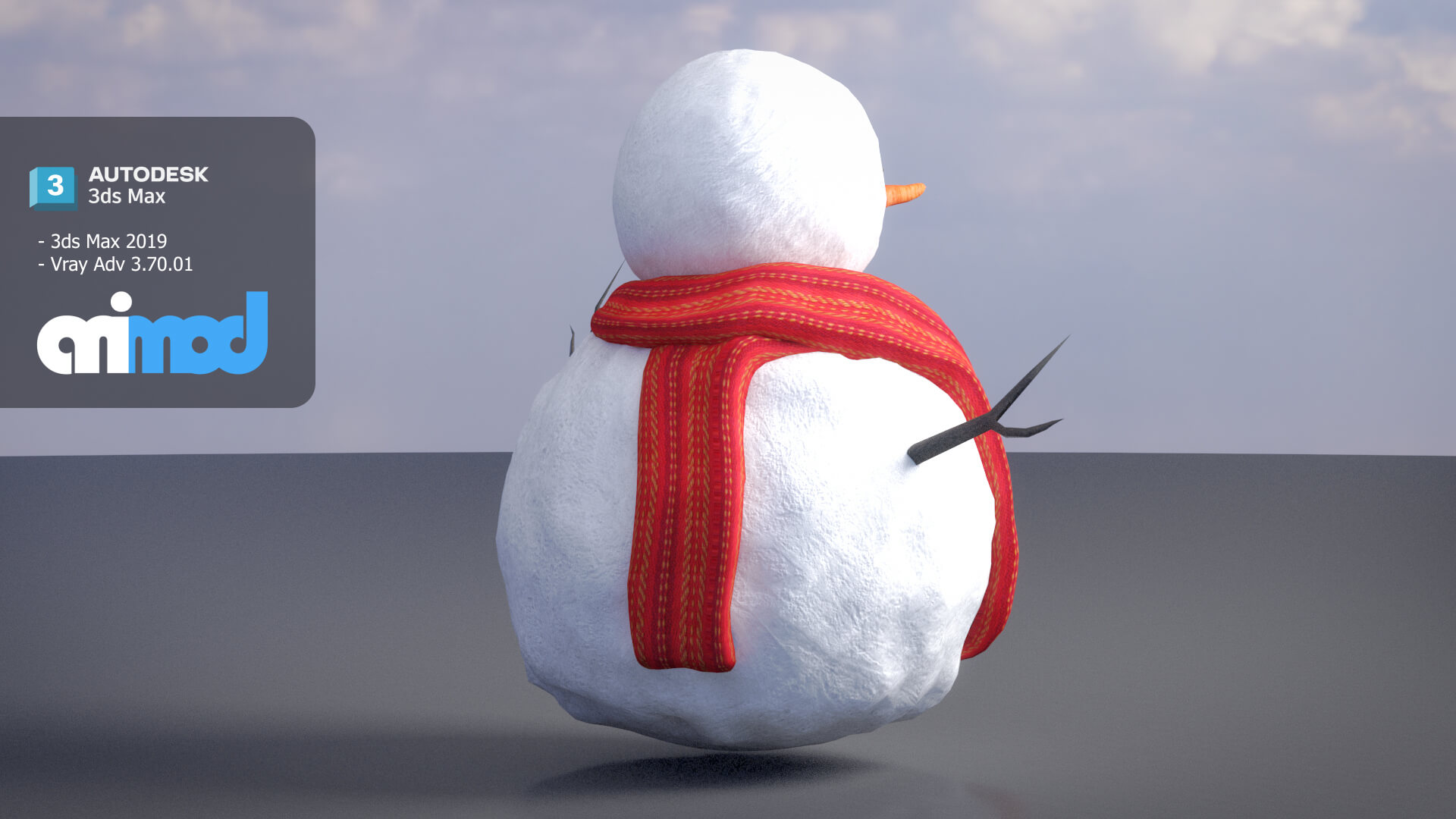 Xmas Snowman - 3D Model by animod