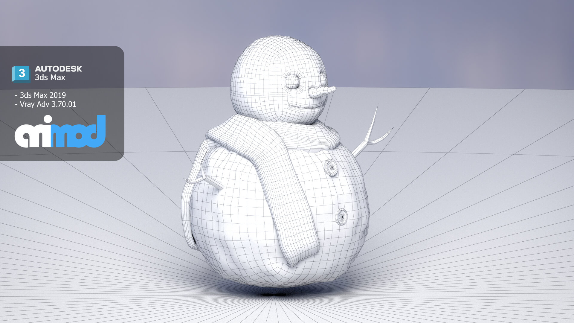 Xmas Snowman - 3D Model by animod