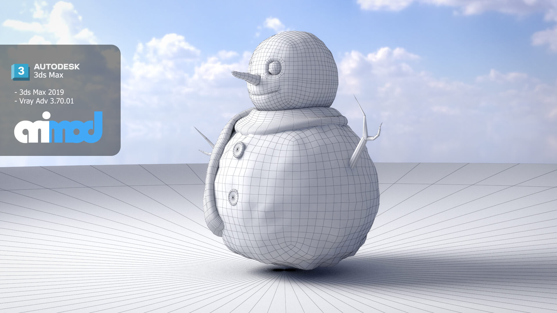Xmas Snowman - 3D Model by animod