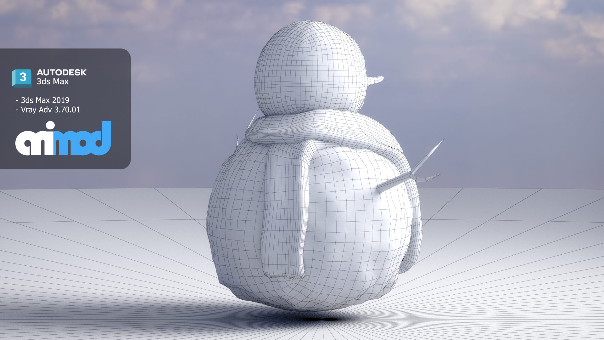 Xmas Snowman - 3D Model by animod