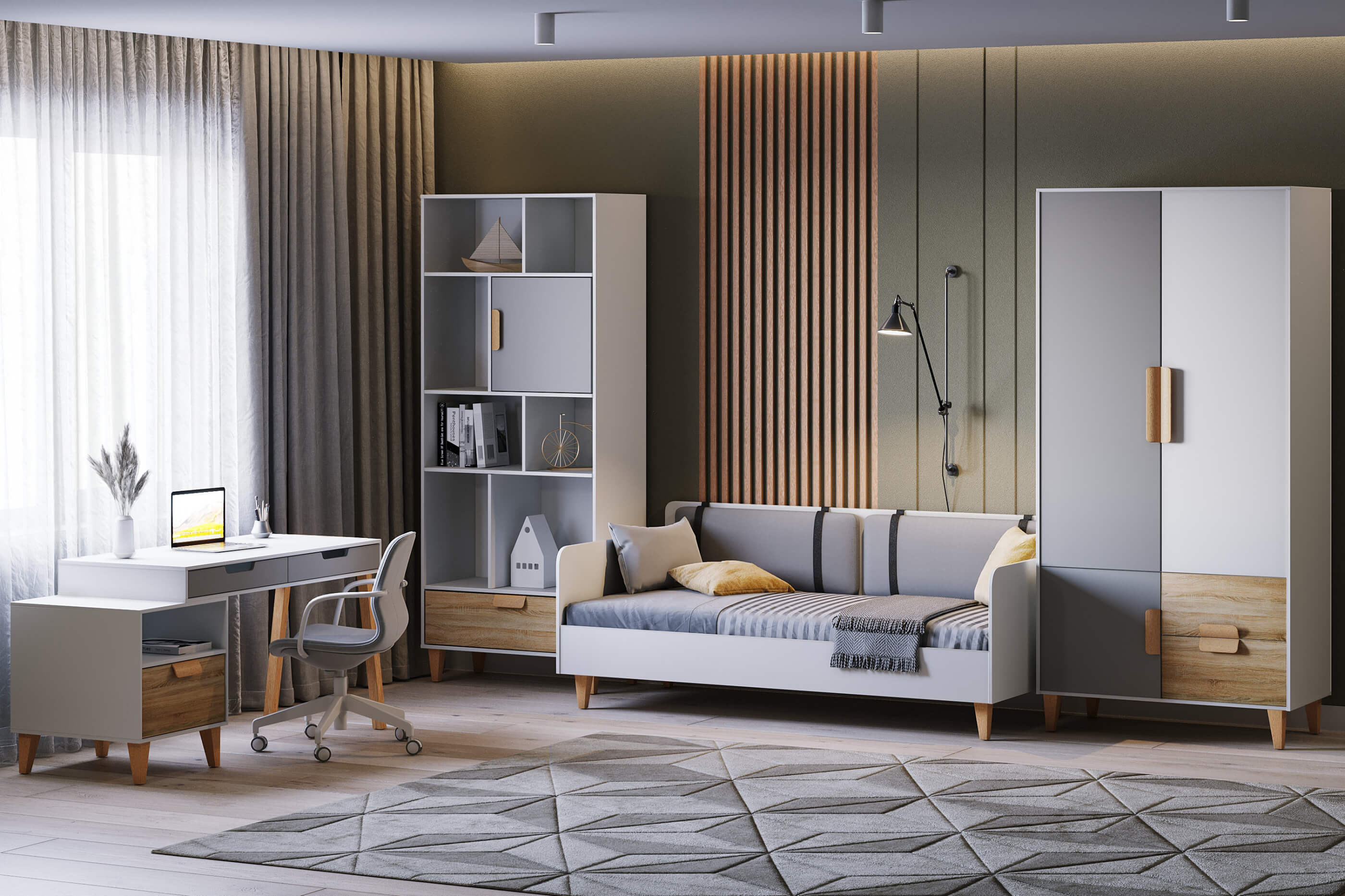 Bed Sofa Kvadro - 3D Model by anna_grigorieva