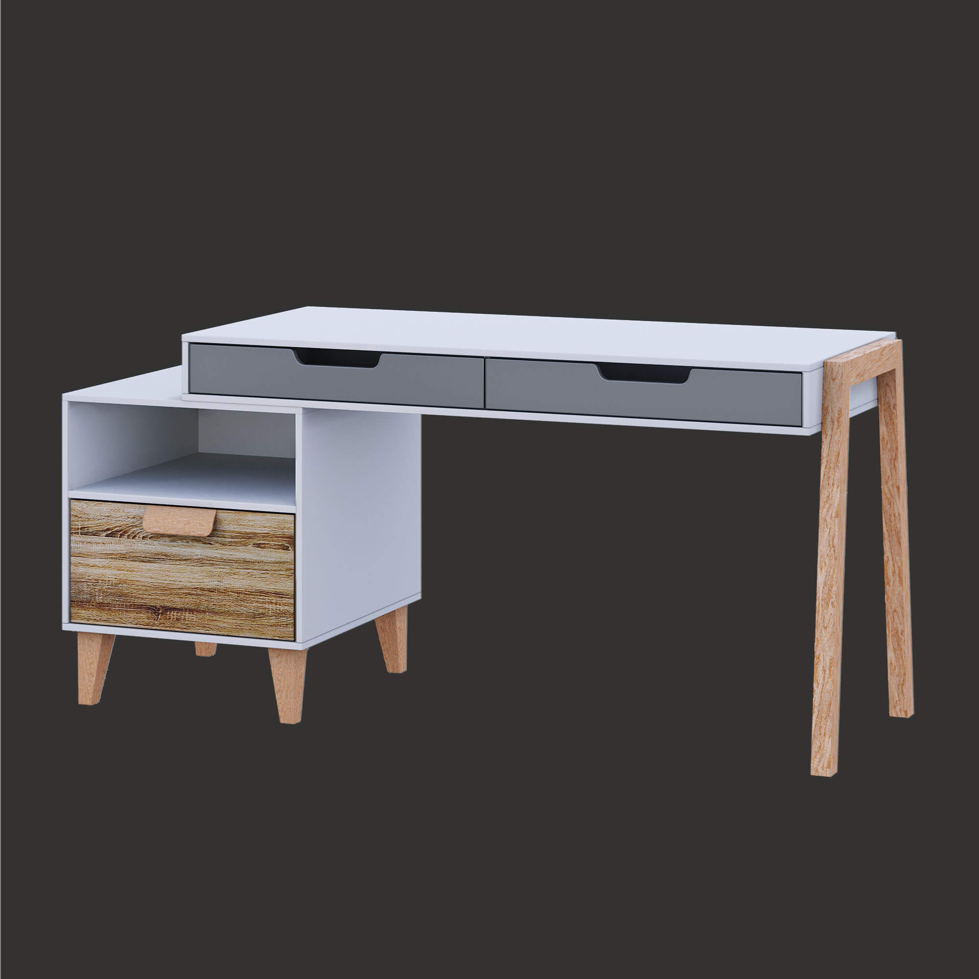 Desk Working Table - 3D Model by anna_grigorieva