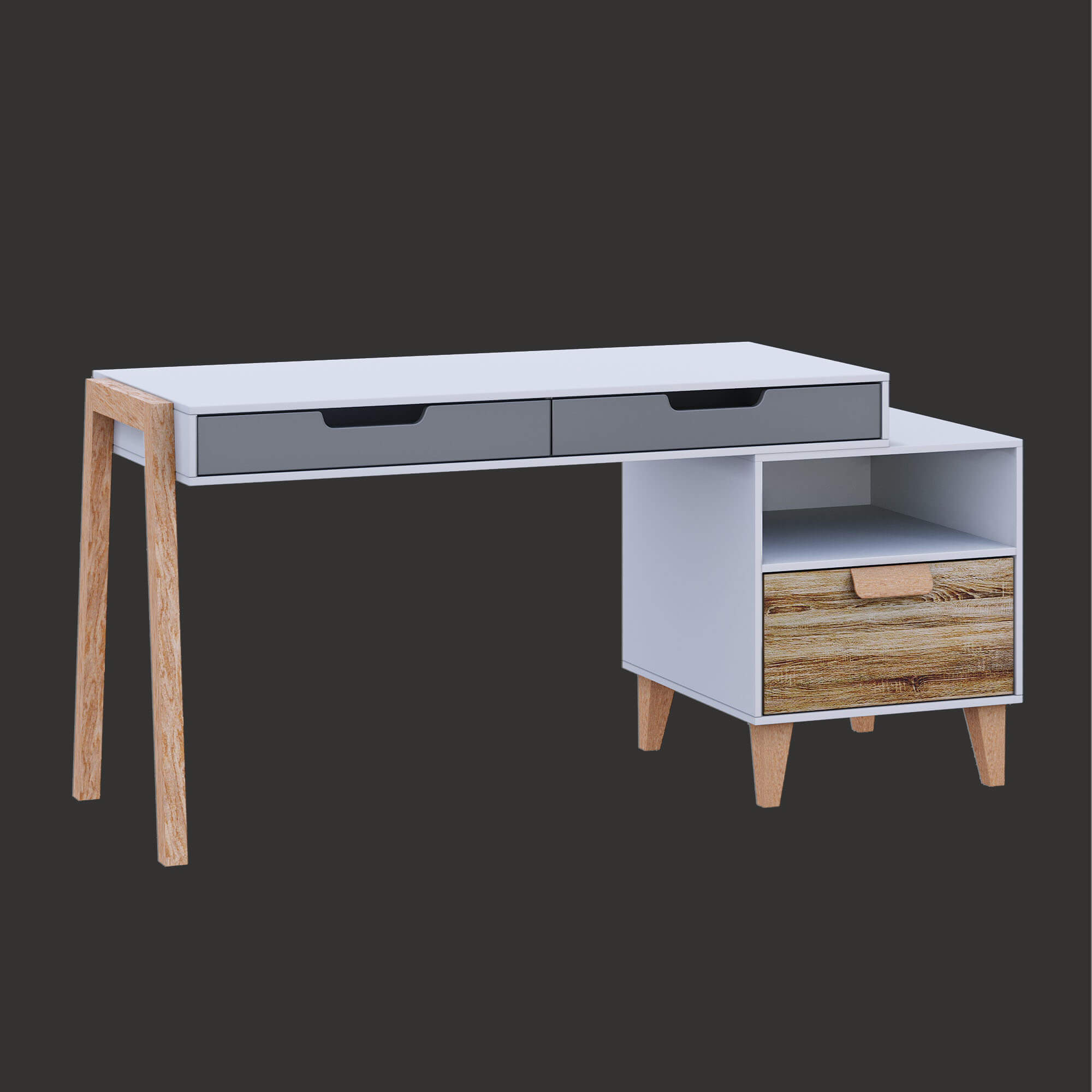 Desk Working Table - 3D Model by anna_grigorieva