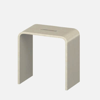 Stool Chair for Bathroom - 3D Model by anna_grigorieva