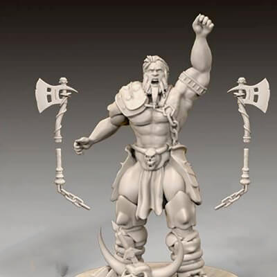 Barbarian 3D Model by annwilde88