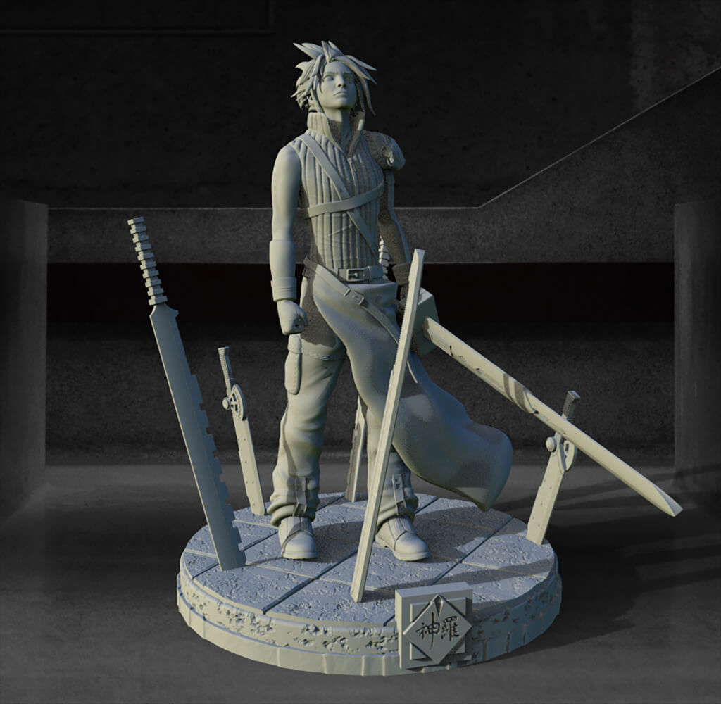 Cloud Strife - 3D Model by annwilde88
