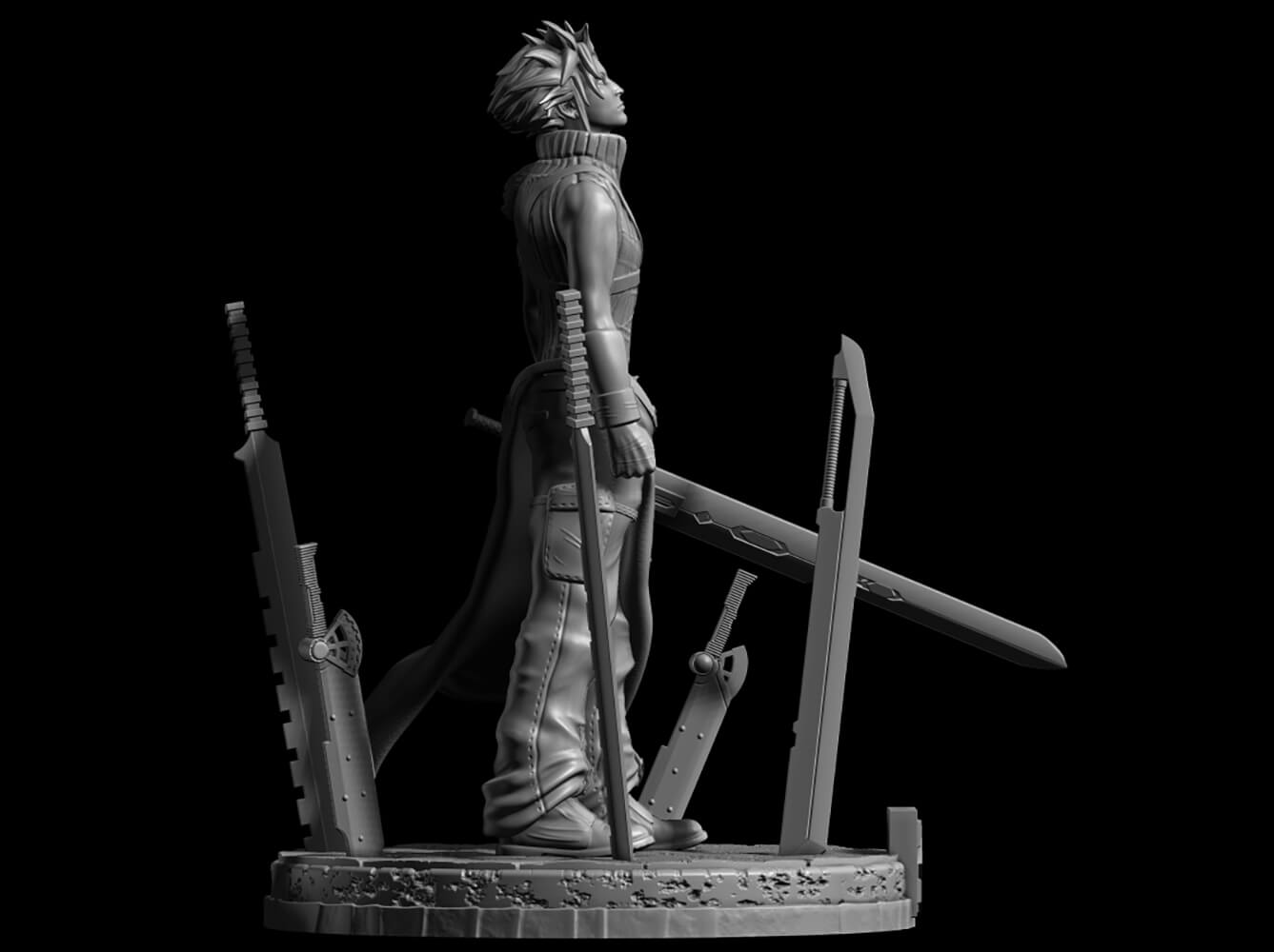 Cloud Strife - 3D Model by annwilde88