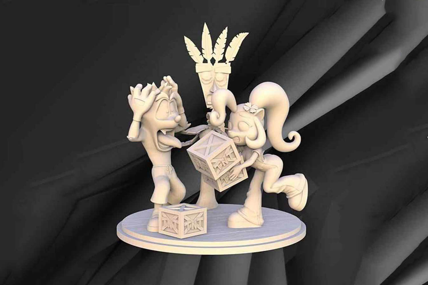 Crash and Coco Diorama - 3D Model by annwilde88