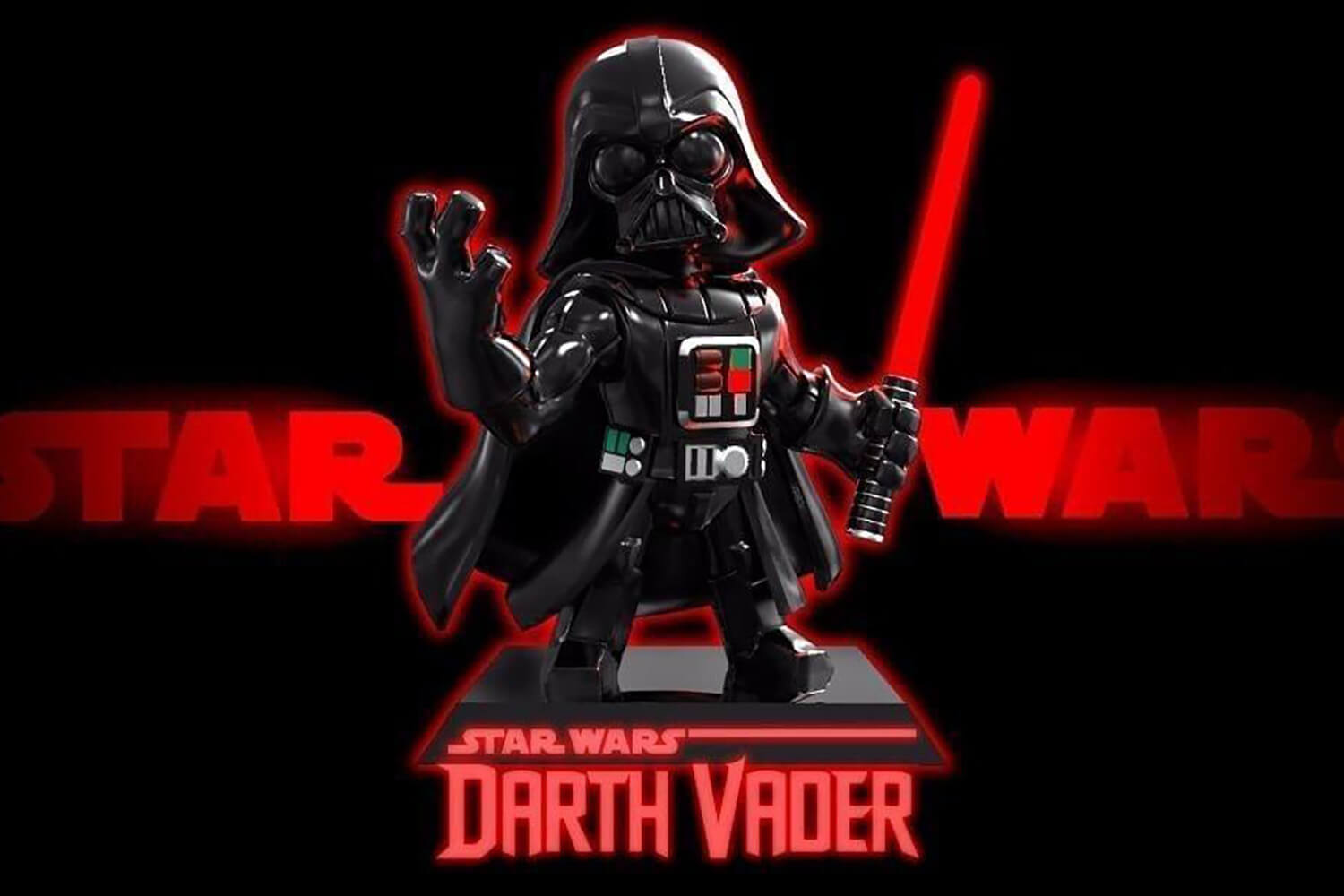 Darh Vader Chibi - 3D Model by annwilde88