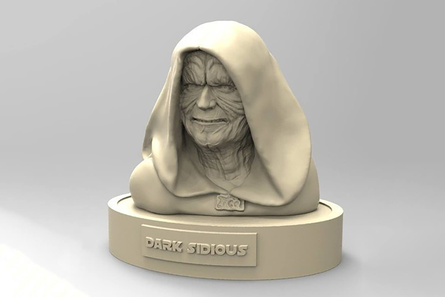 Dark Sidious Bust - 3D Model by annwilde88