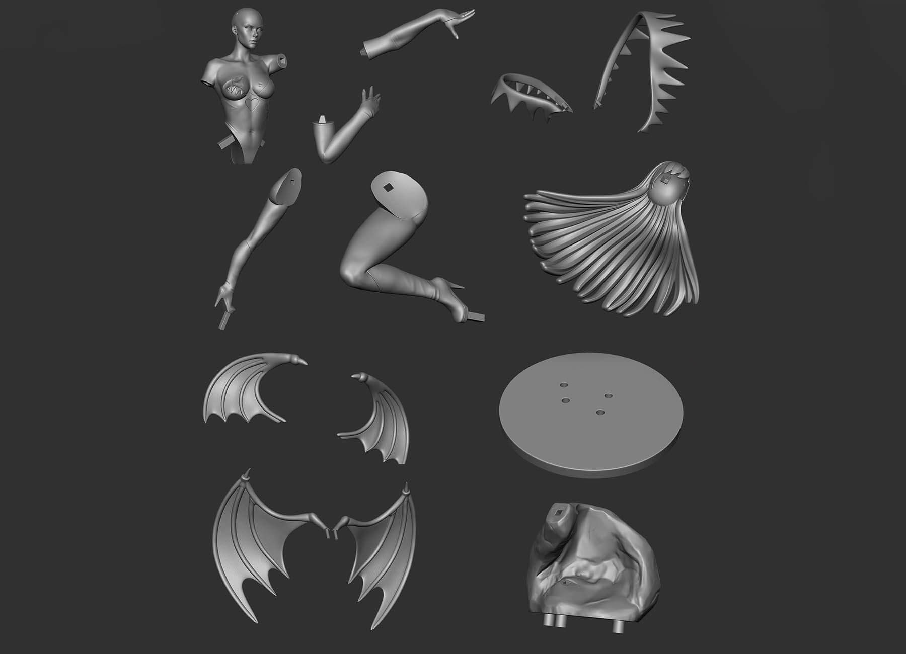 Darkstalkers Morrigan - 3D Model by annwilde88