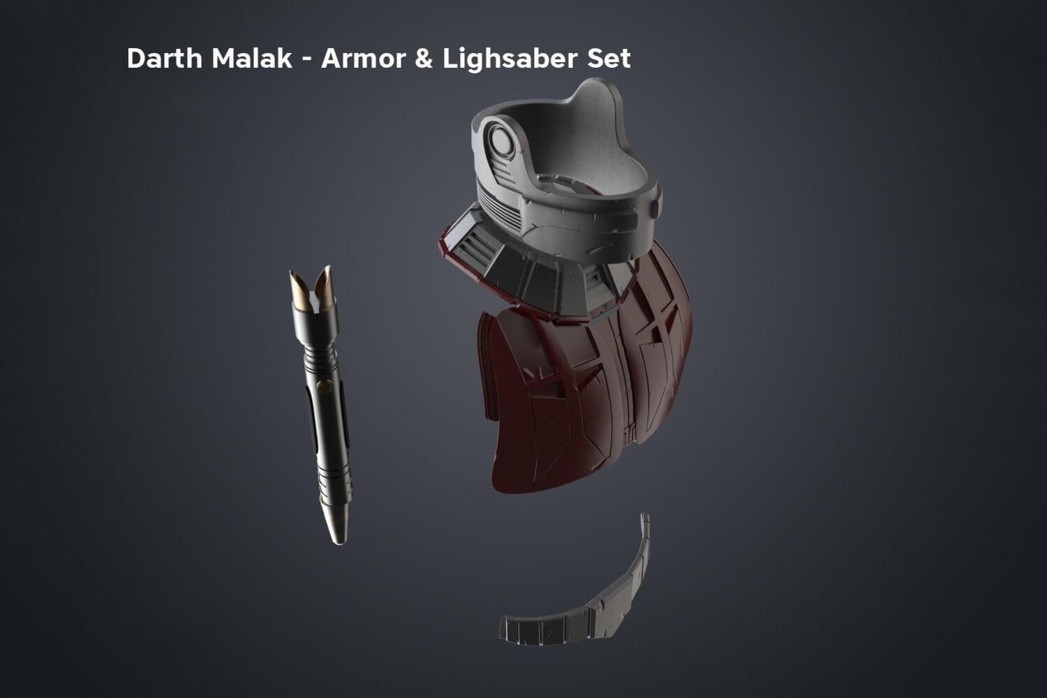 Darth Malak 3D by annwilde88