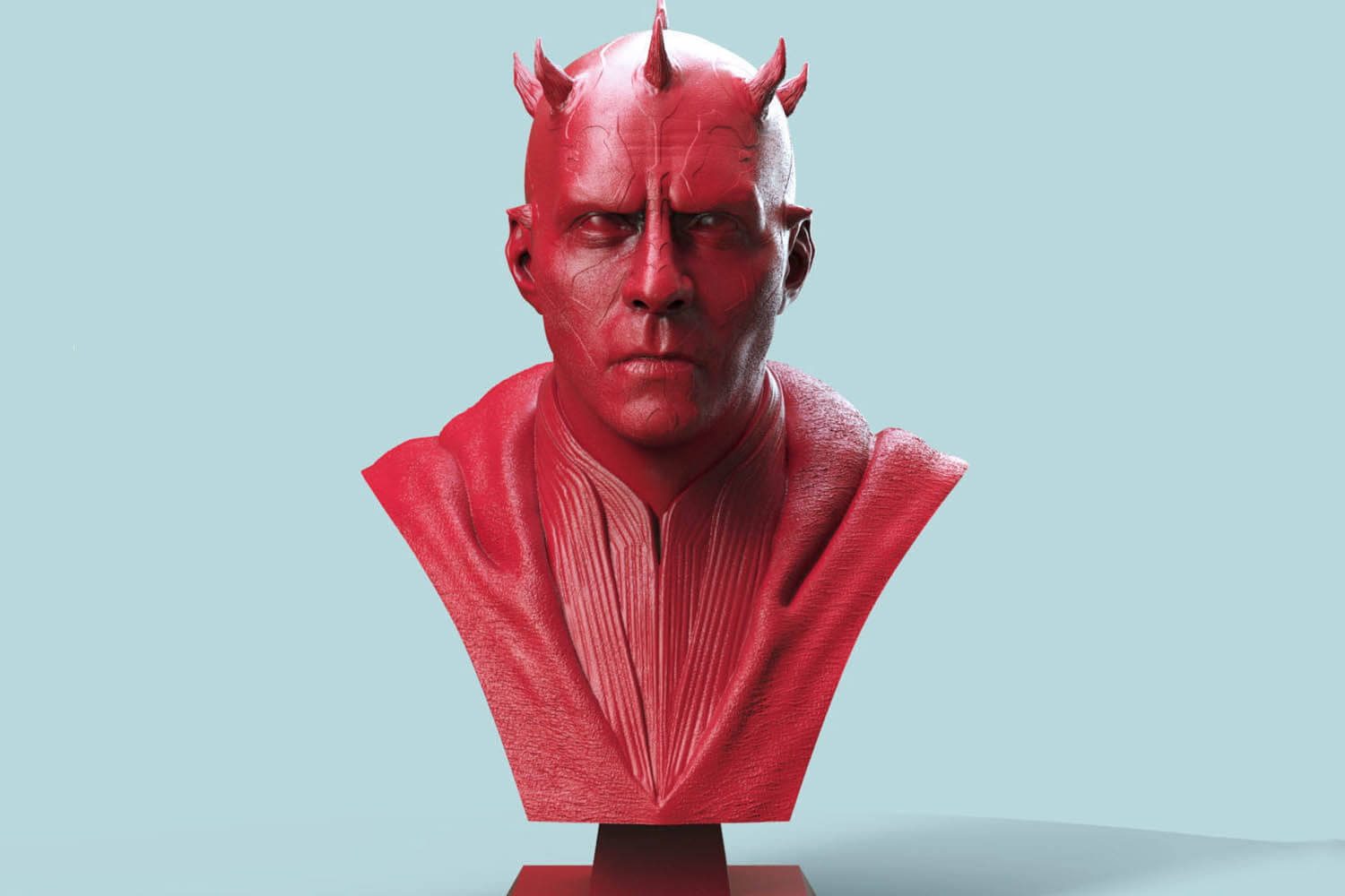 Darth Maul Bust - 3D Model by annwilde88
