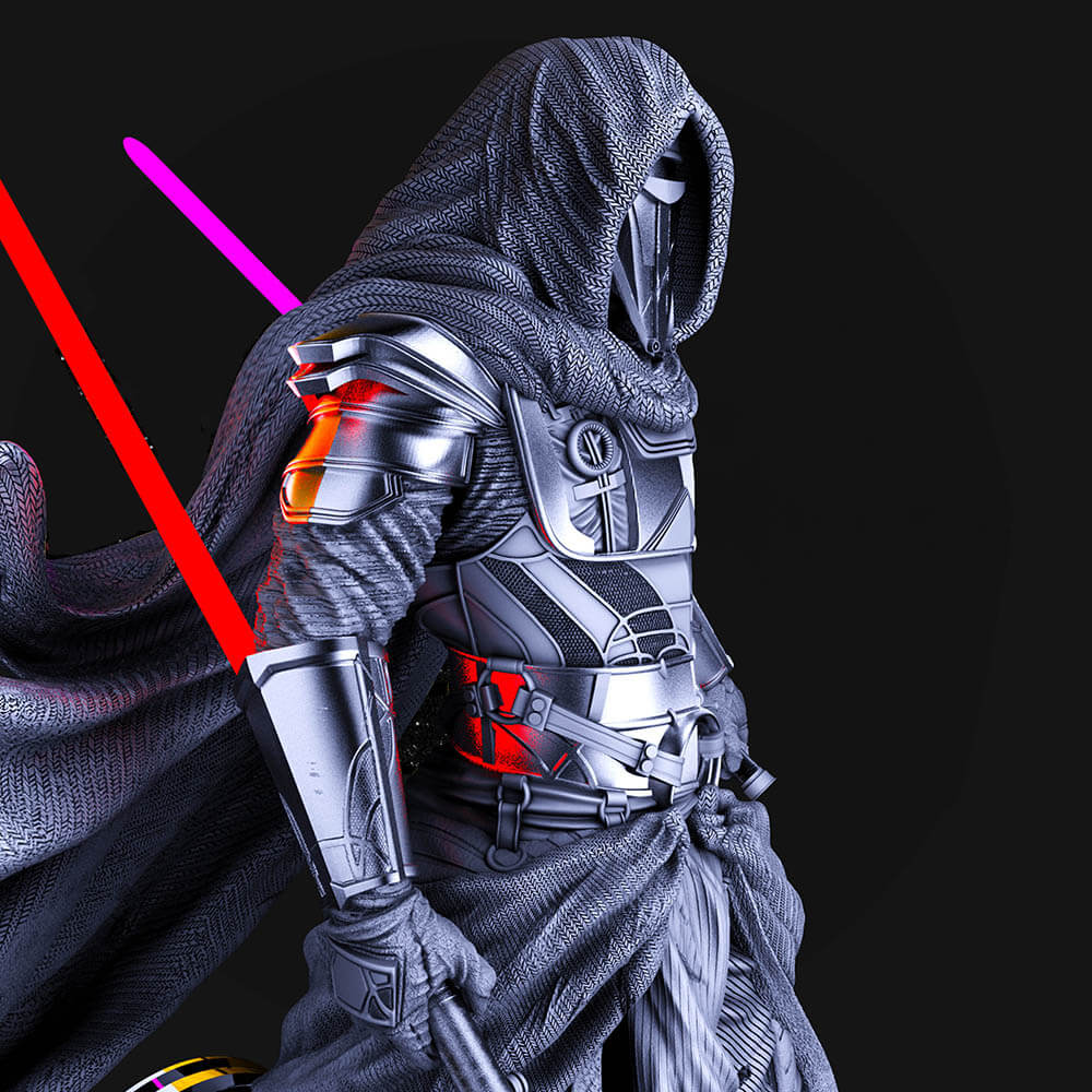 Darth Revan Sculpture - 3D Model by annwilde88