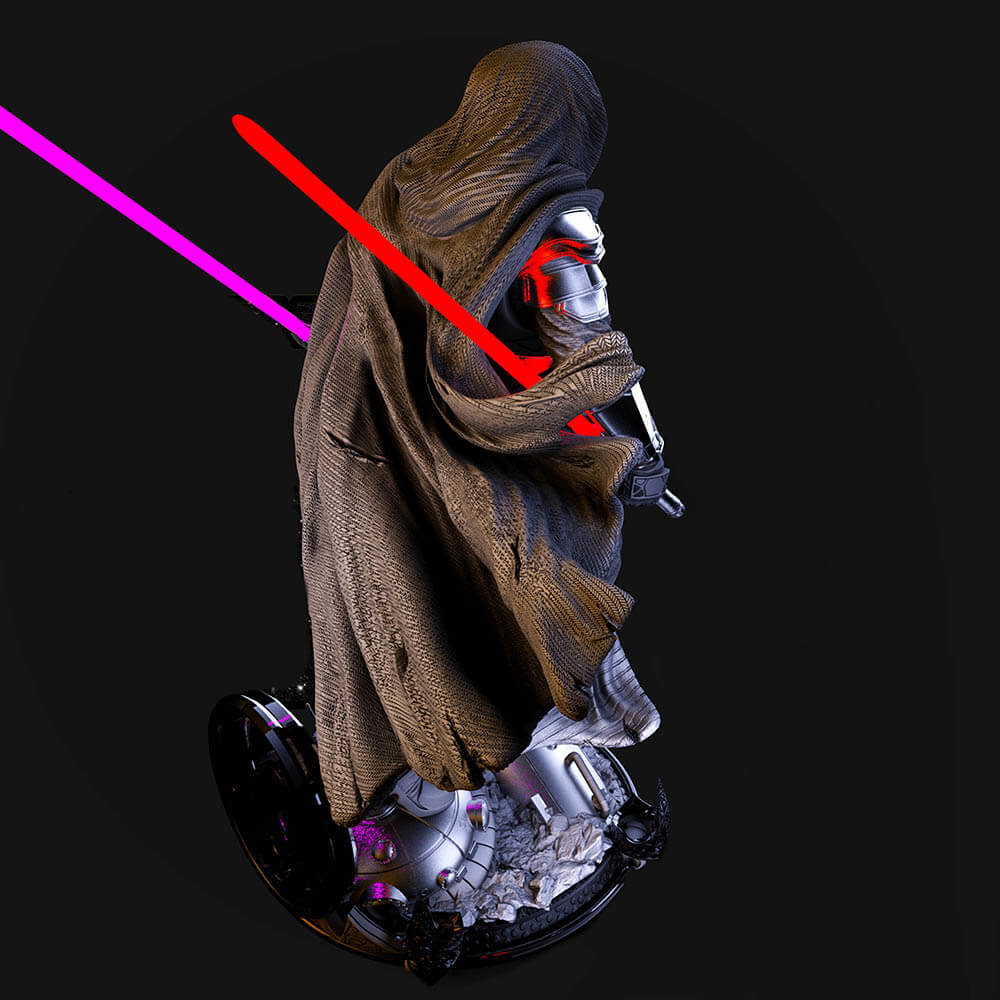 Darth Revan Sculpture - 3D Model by annwilde88
