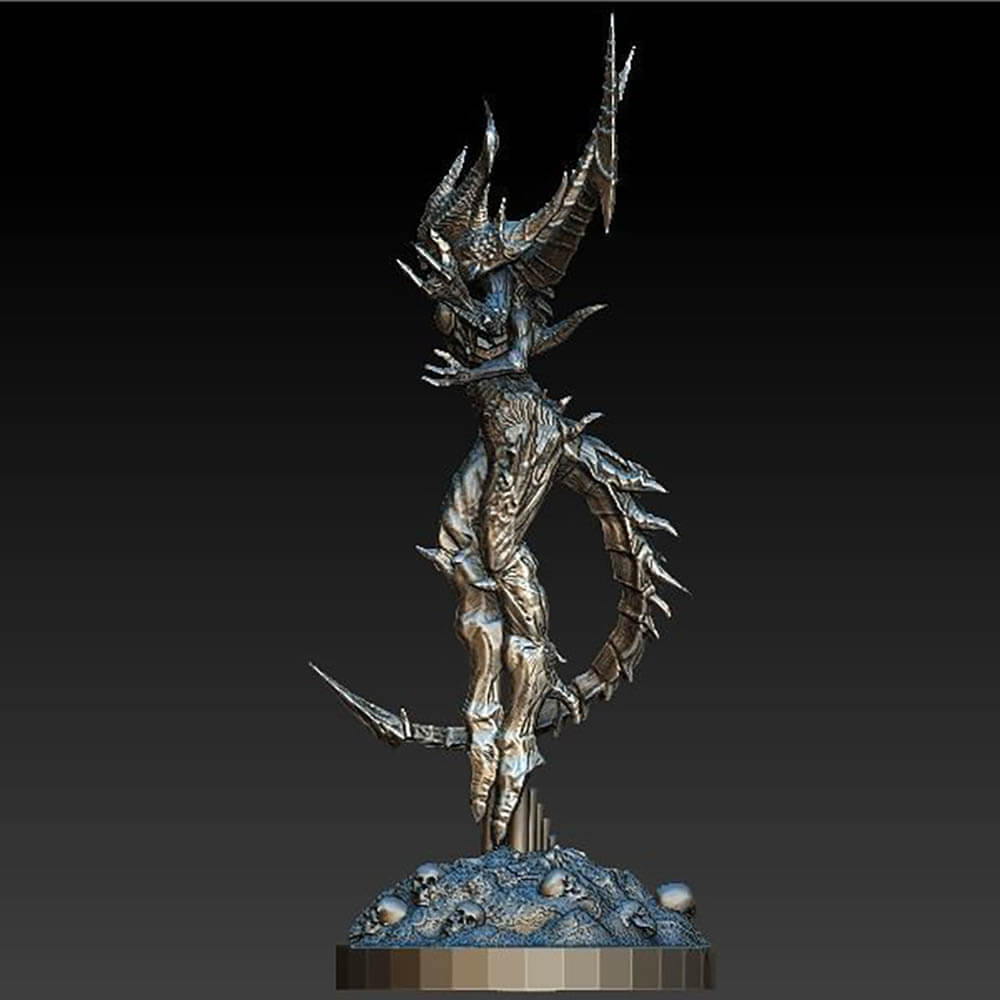 Diablo Statue - 3D Model by annwilde88