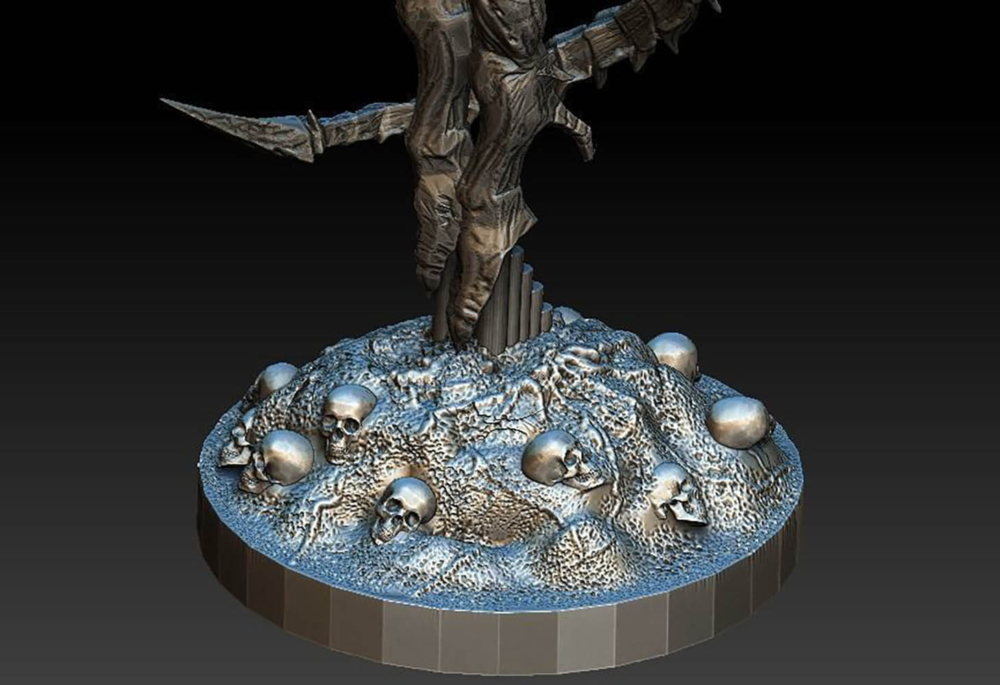 Diablo Statue - 3D Model by annwilde88