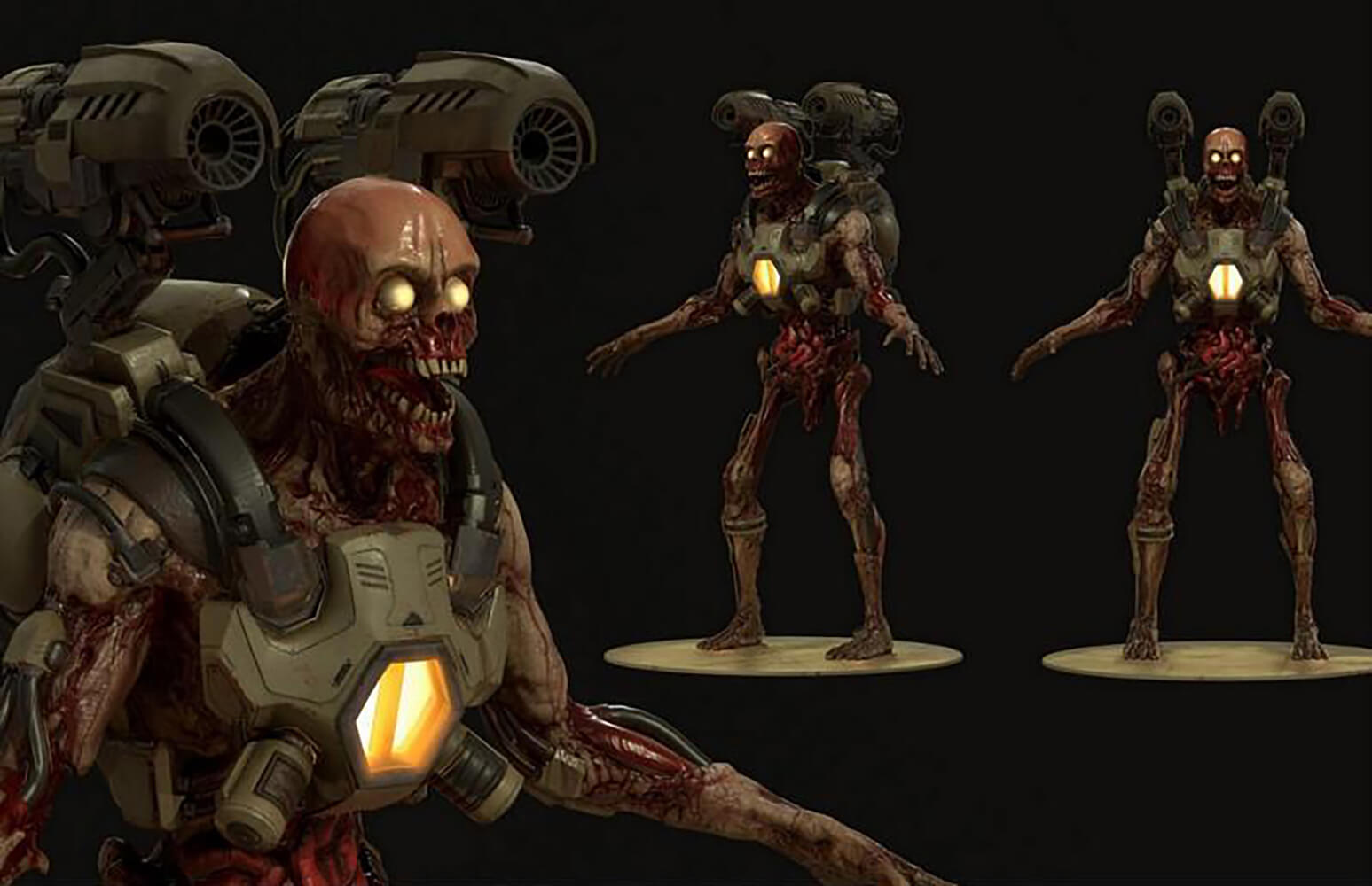 Doom Revenant Monster - 3D Model by annwilde88
