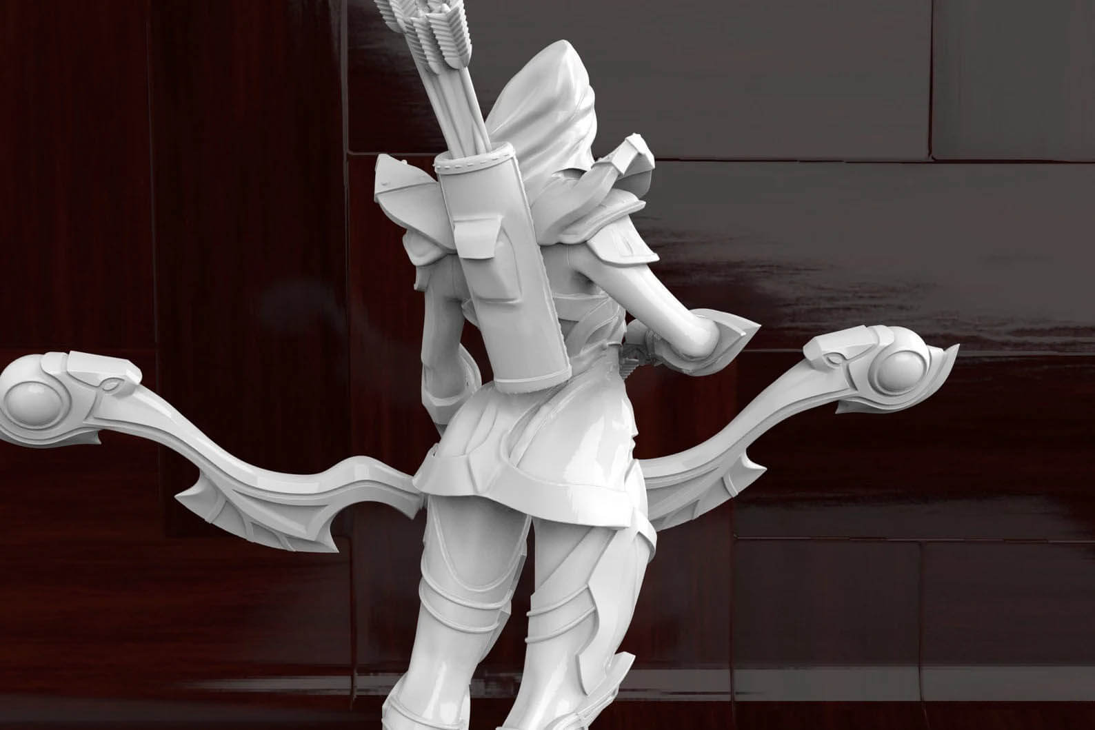 Dota 2 Drow Ranger - 3D Model by annwilde88