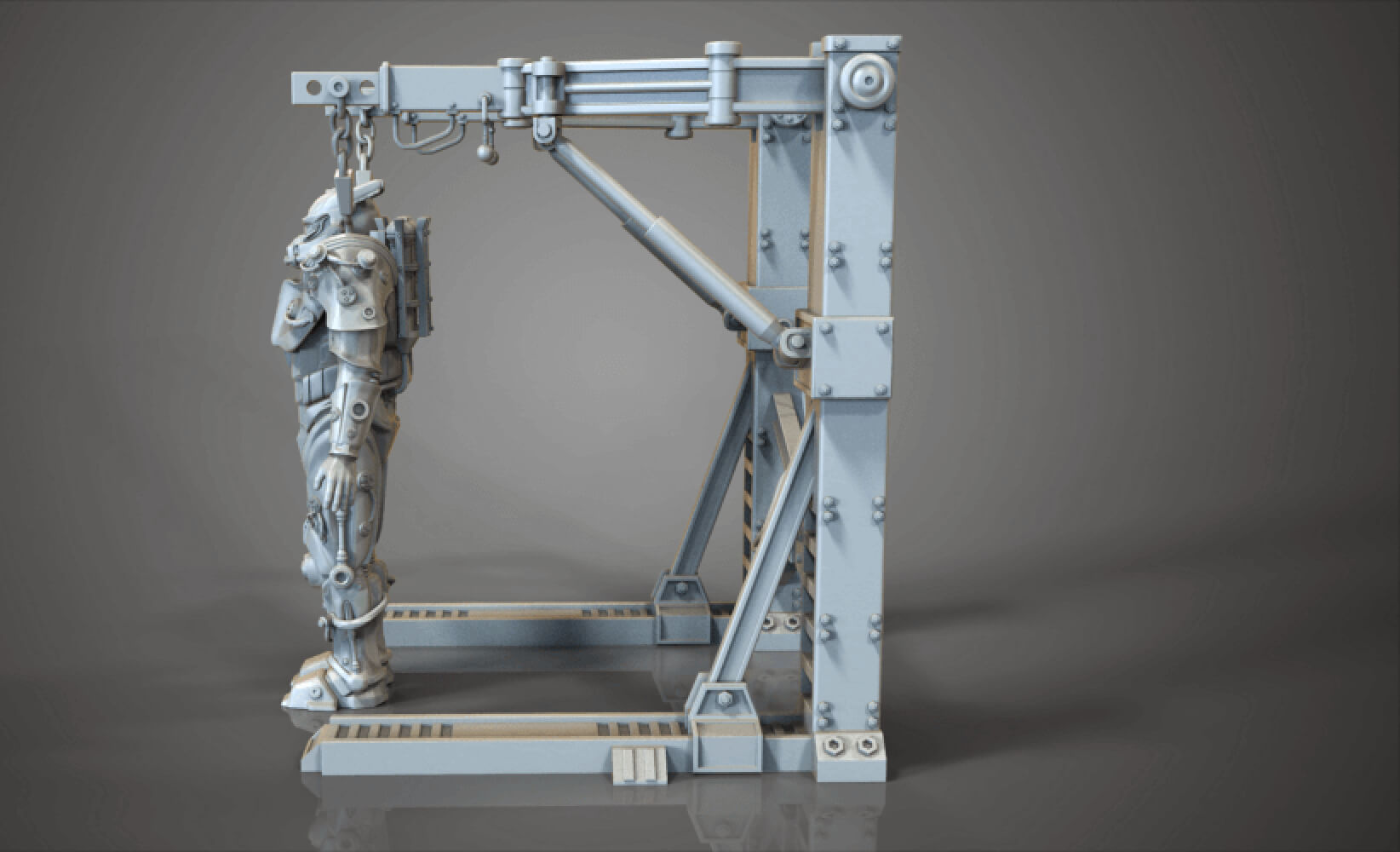 Enclave Amour Fallout 4 Robot - 3D Model by annwilde88