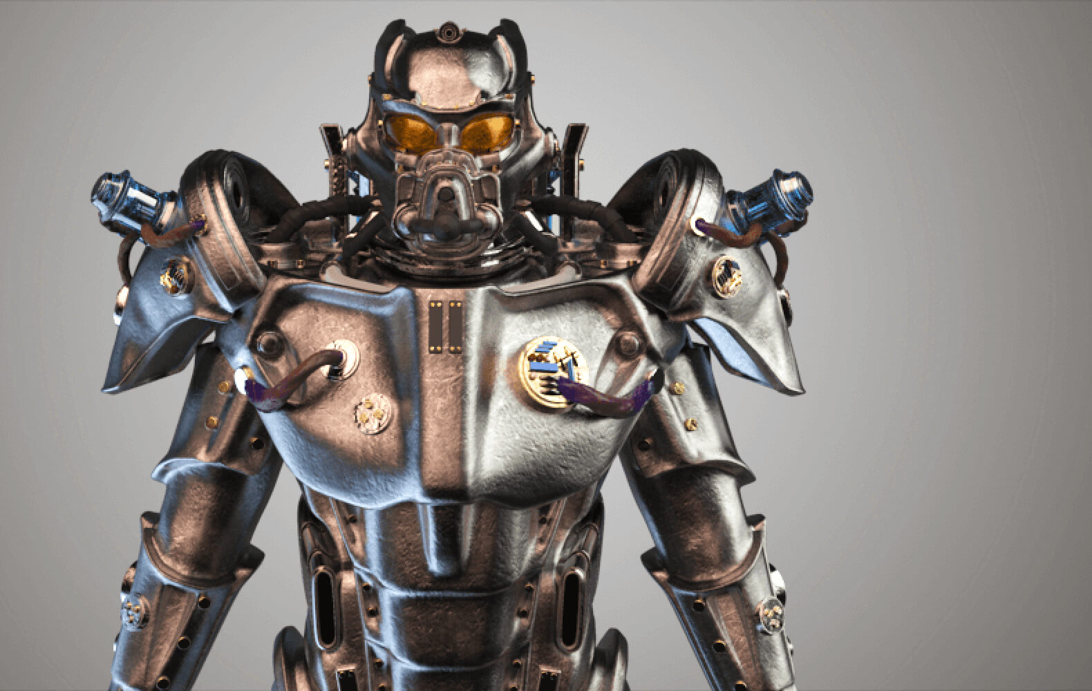 Enclave Amour Fallout 4 Robot - 3D Model by annwilde88