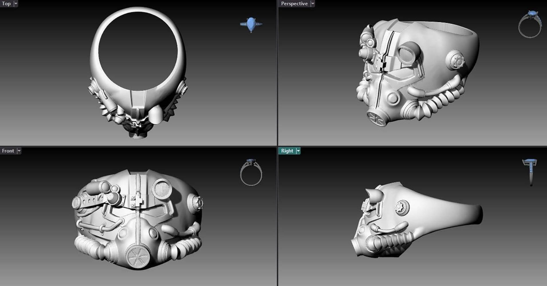 Fallout Ring - 3D Model by annwilde88