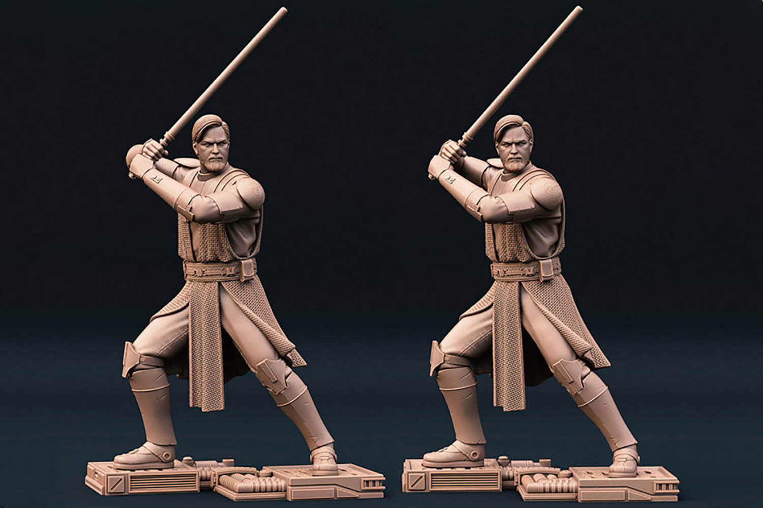 General Obi Wan Kenobi Star Wars - 3D Model by annwilde88