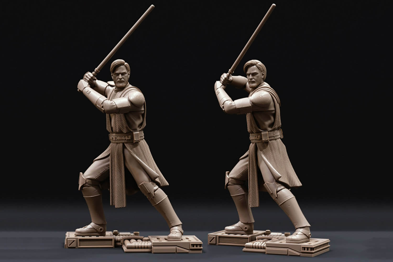 General Obi Wan Kenobi Star Wars - 3D Model by annwilde88