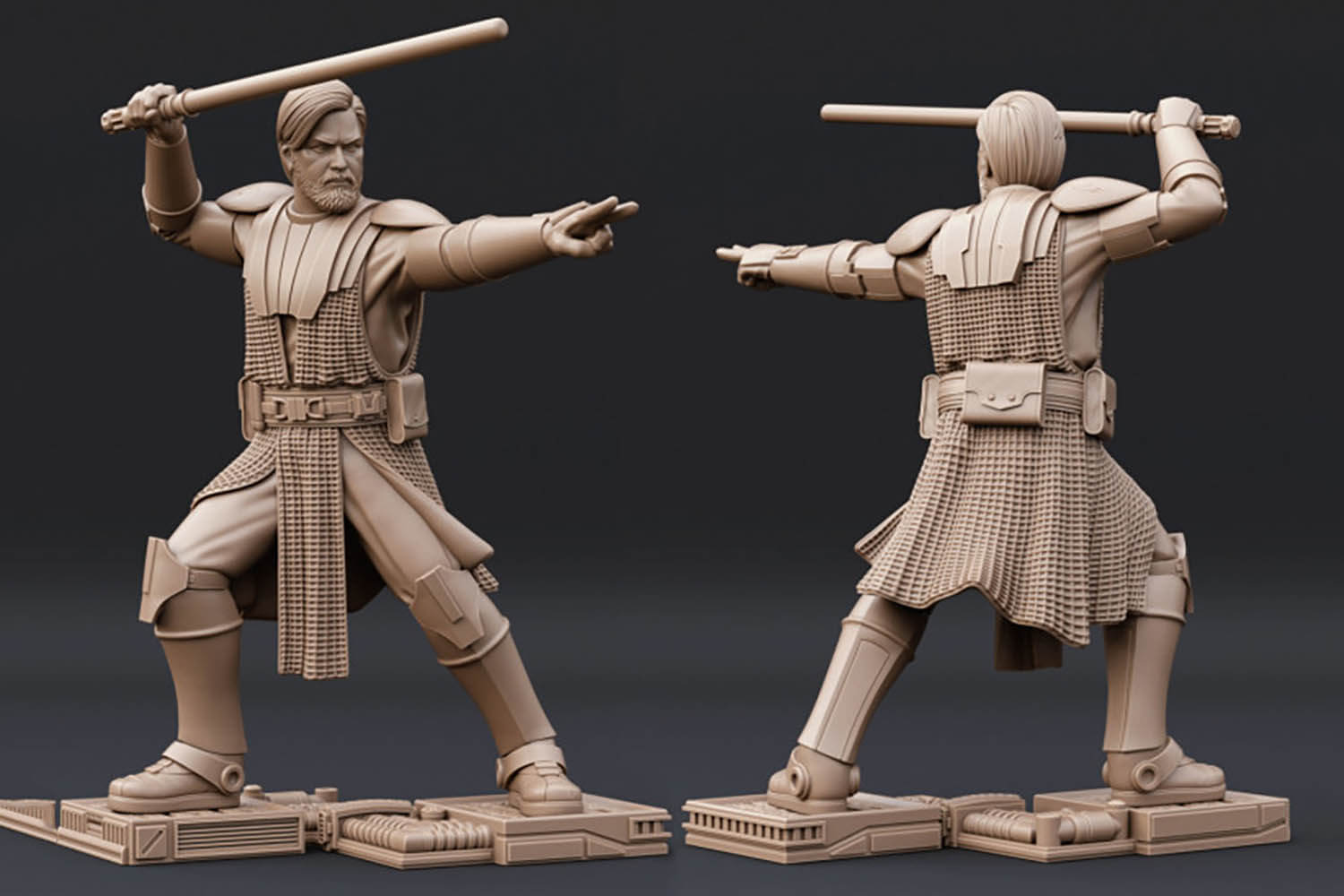 General Obi Wan Kenobi Star Wars - 3D Model by annwilde88