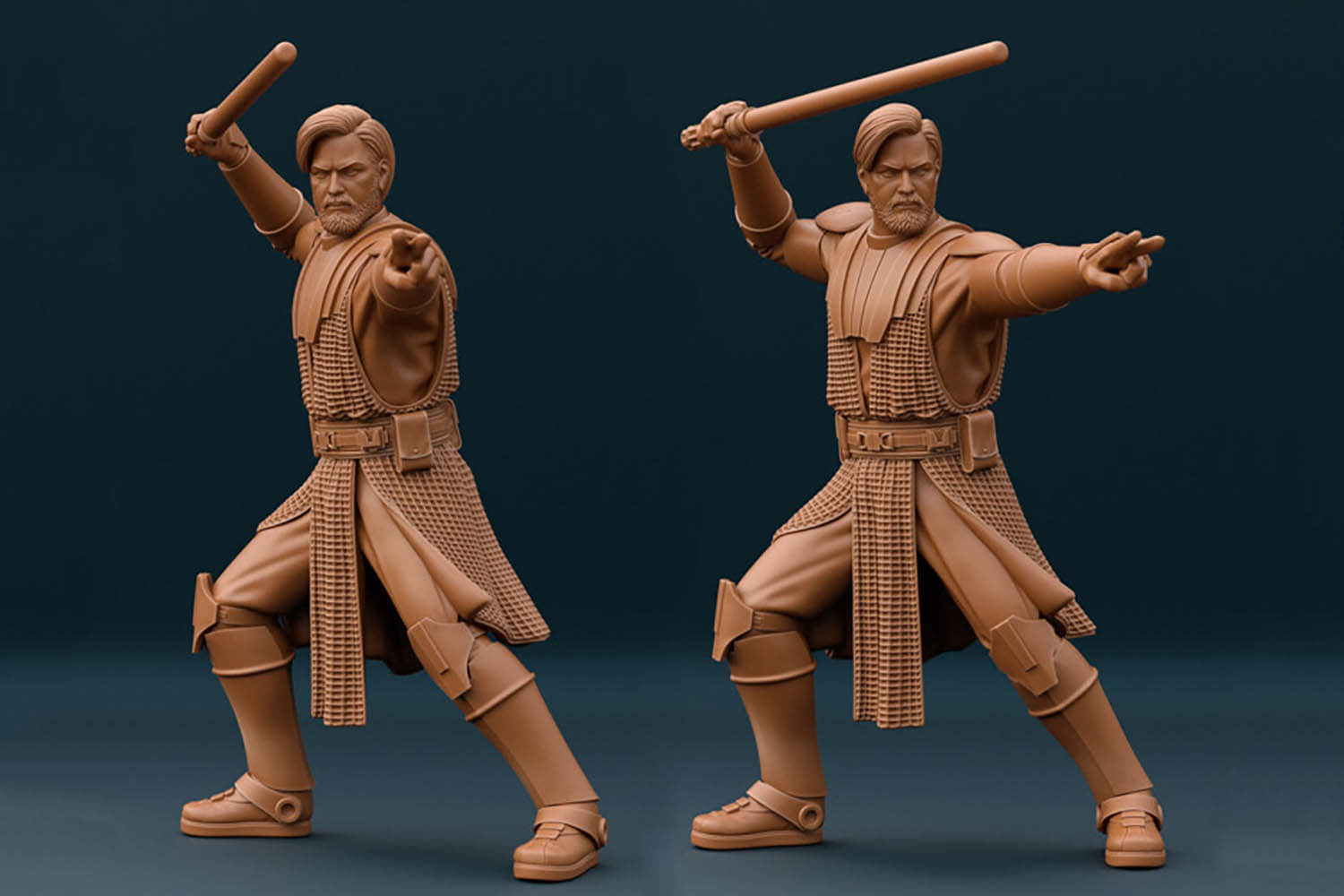 General Obi Wan Kenobi Star Wars - 3D Model by annwilde88