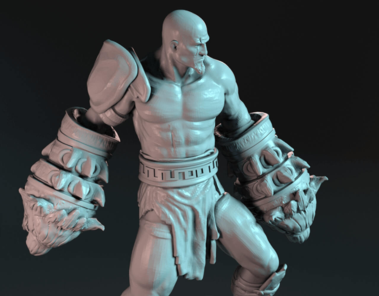 God of War Kratos - 3D Model by annwilde88