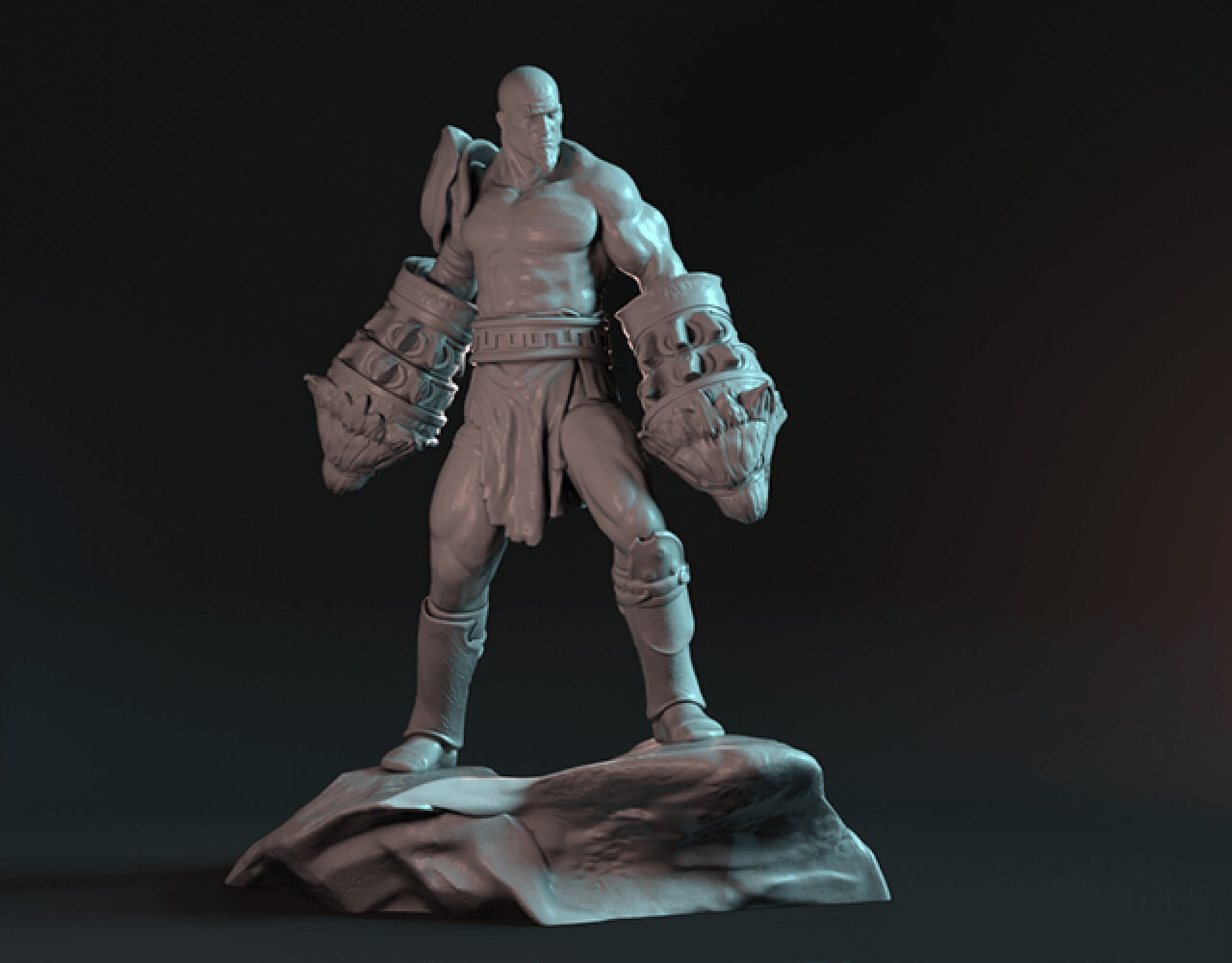 God of War Kratos - 3D Model by annwilde88
