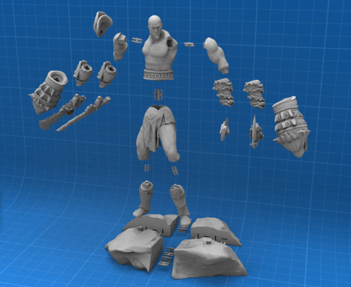 God of War Kratos - 3D Model by annwilde88