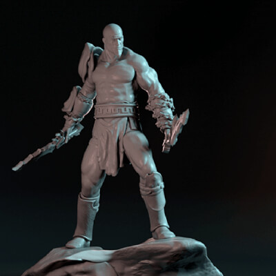 God of War Kratos - 3D Model by annwilde88