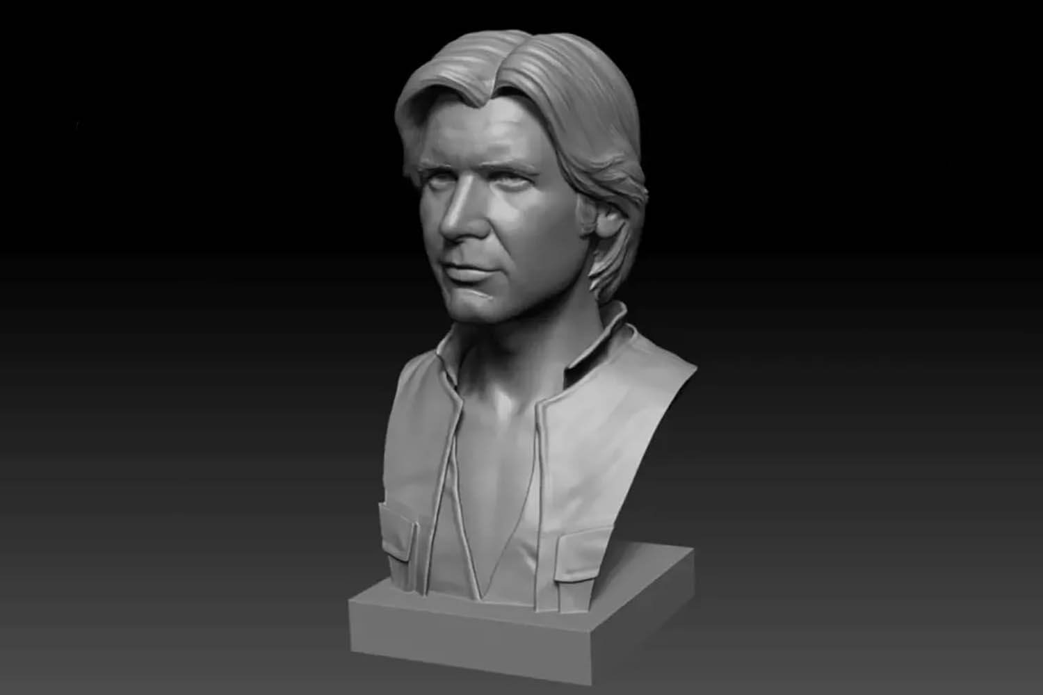 Han Solo Bust - 3D Model by annwilde88